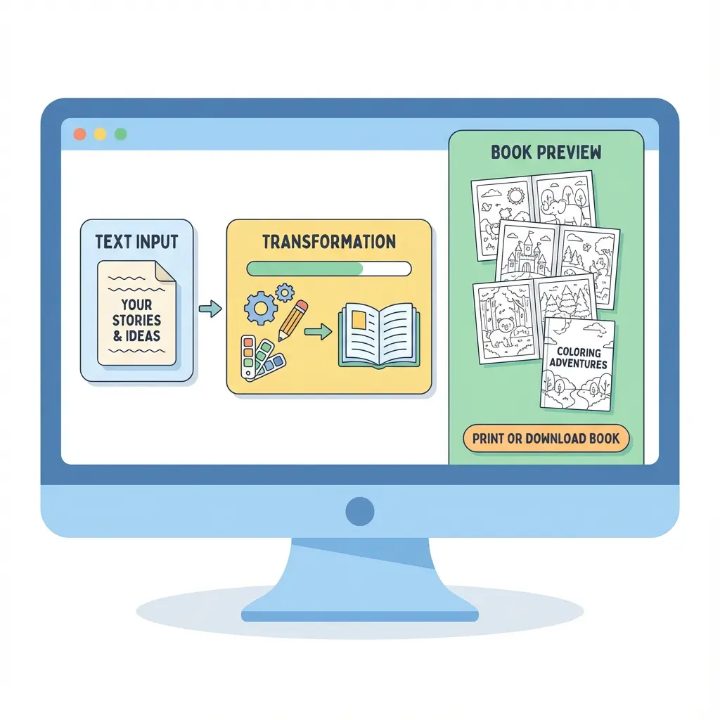 Create Coloring Books from Text for Free with AI